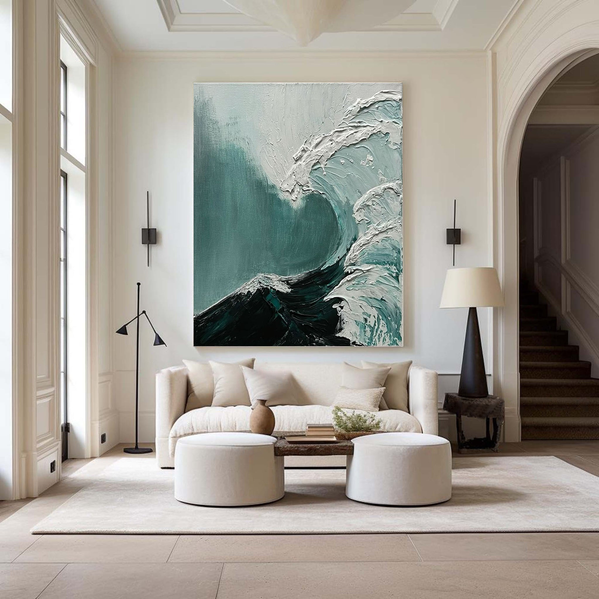 Abstract Seascapes Canvas Art | Tranquil Ocean Waves #OS 001